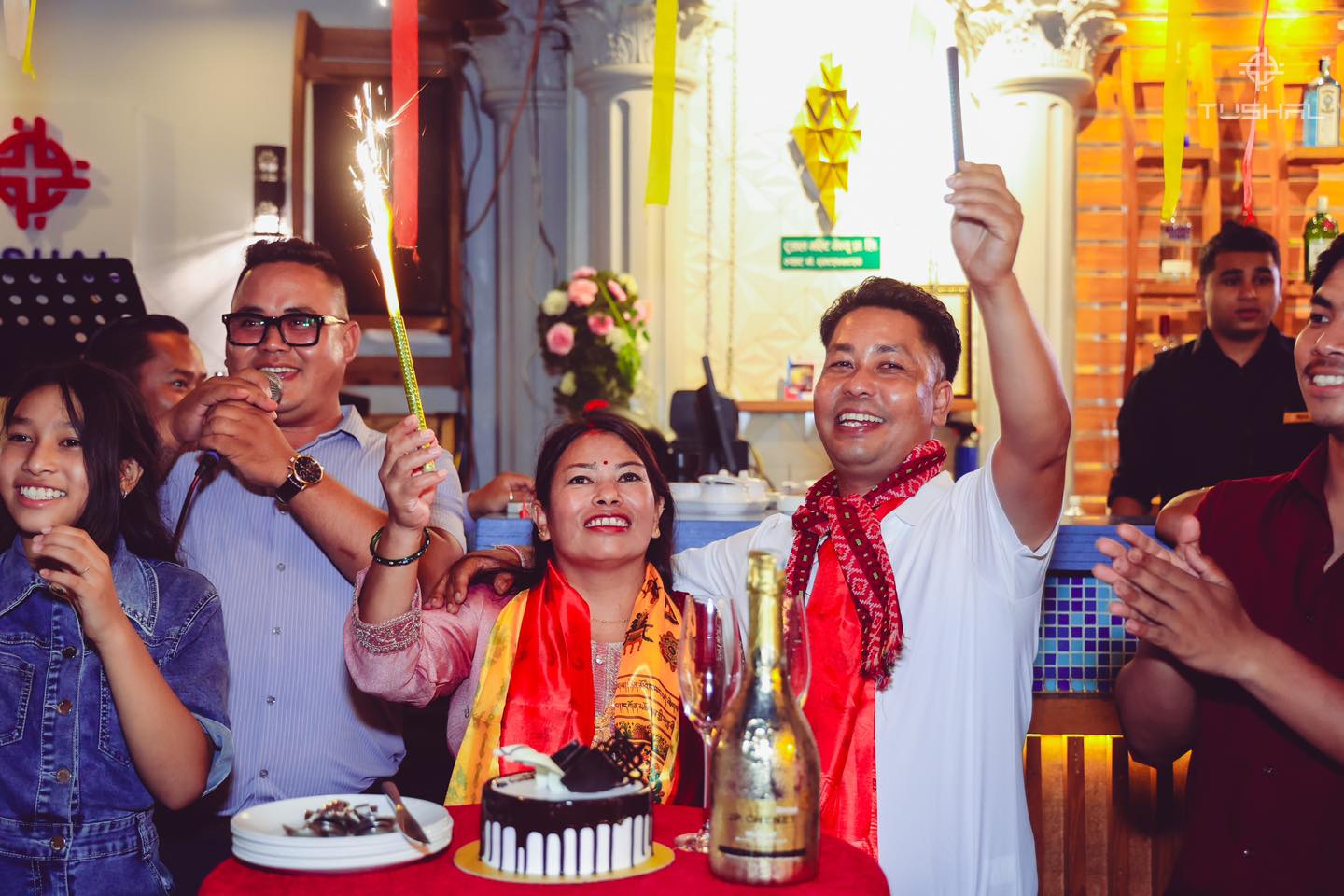 A Delightful Anniversary Celebration for Mr.Shyam and Mrs.Anjali Putuwar at Tushal Multi Venue ...